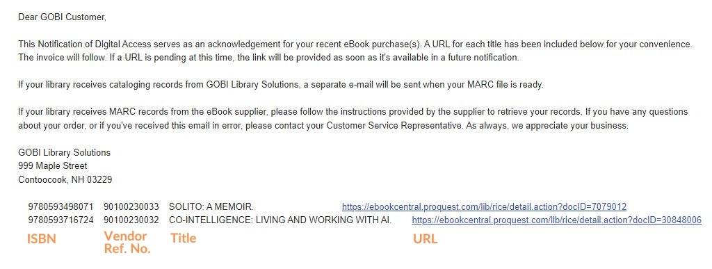 Cataloging GOBI ebooks - Cataloging and Metadata Services Wiki - Rice University Campus Wiki